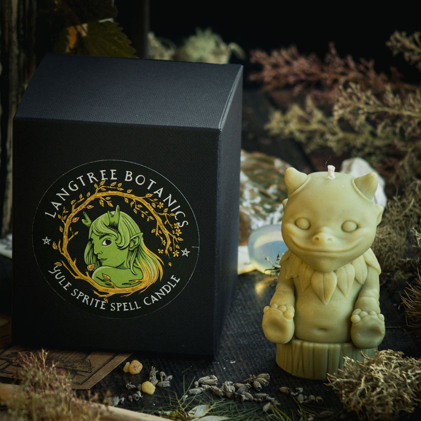 Yule Nature Sprite Spell Candle - Winter Comfort and Joy – Langtree ...